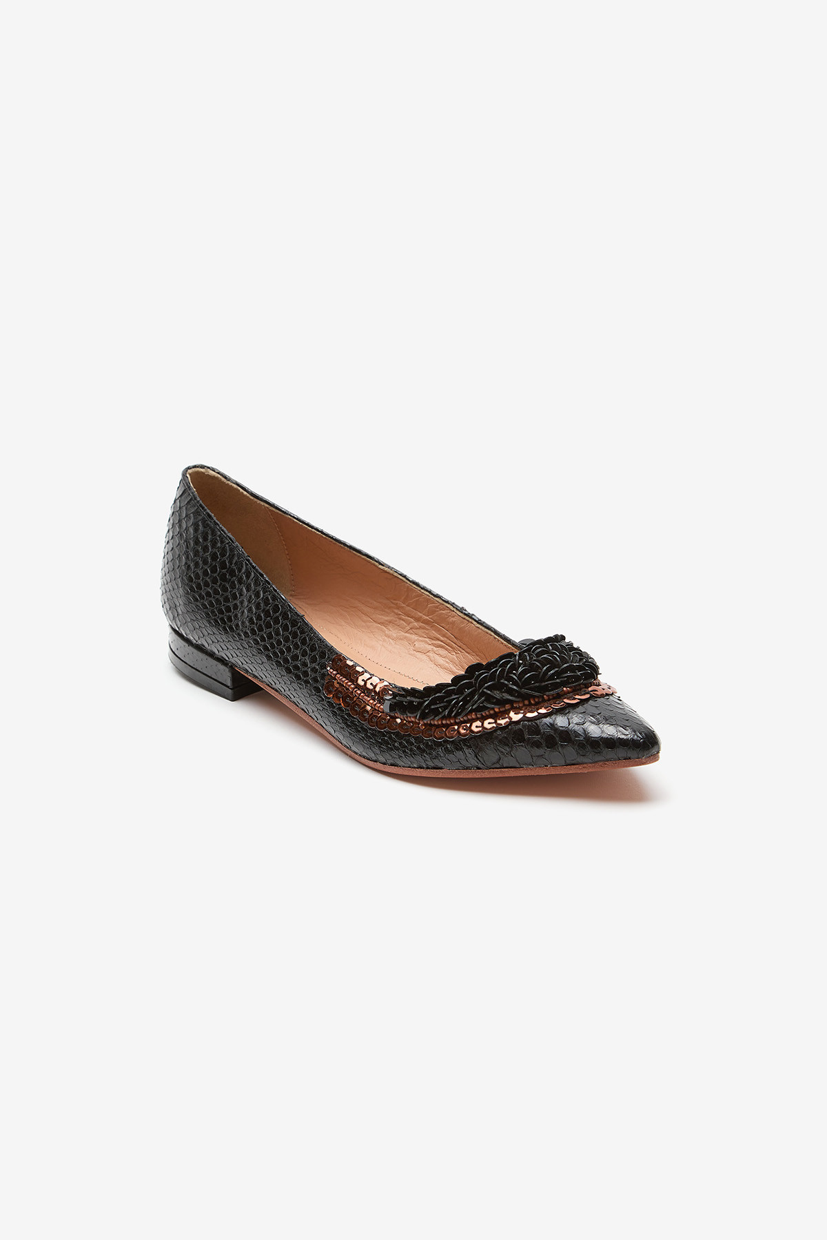 EXOTIC WEAVE BALLERINA Black|Multicolor Malìparmi | Shop online